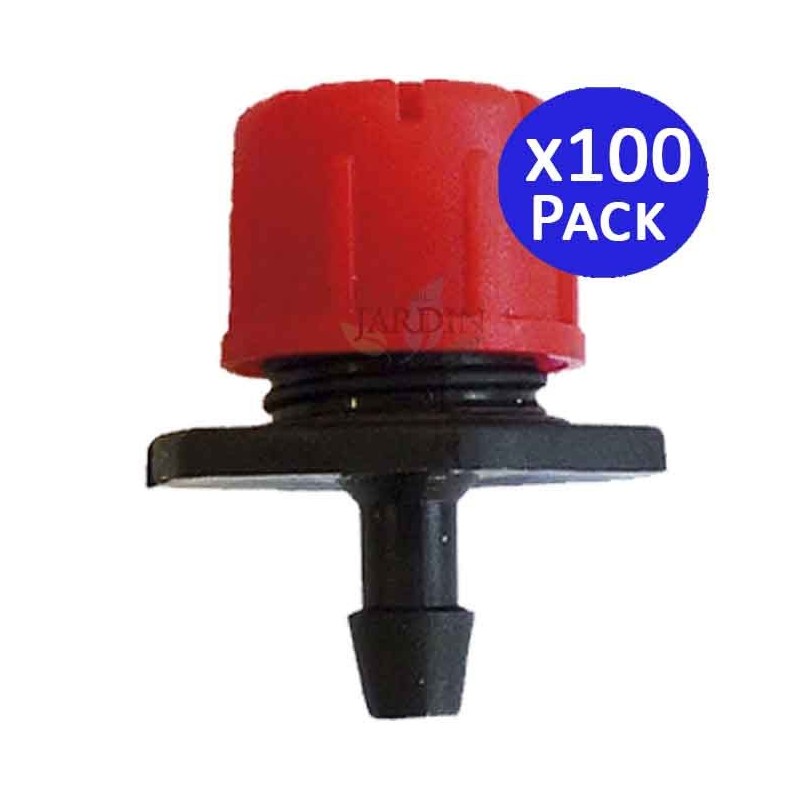 Drip tube 16mm x 100 meters, black color + 100 adjustable drippers 0 to ...