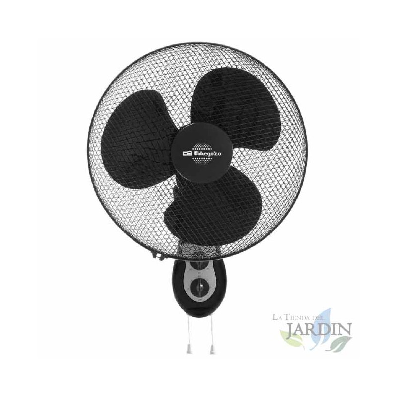 Orbegozo Wall Fan, Oscillating, 3 Speeds, Timer.