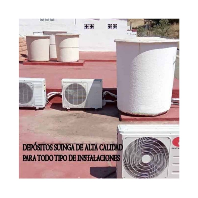 Polyester fiberglass tank 100 liters circular