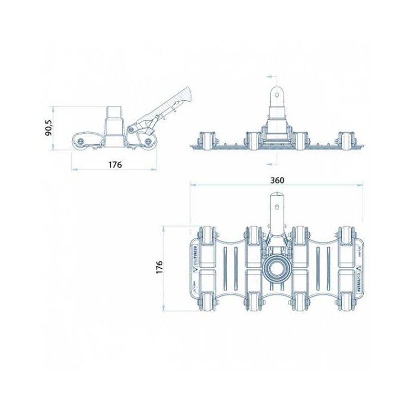 Flexo pool cleaner - ideal for cleaning small particles