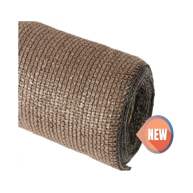 Shade mesh 1 x 50 meters, brown, 90% concealment for gardens, terraces ...