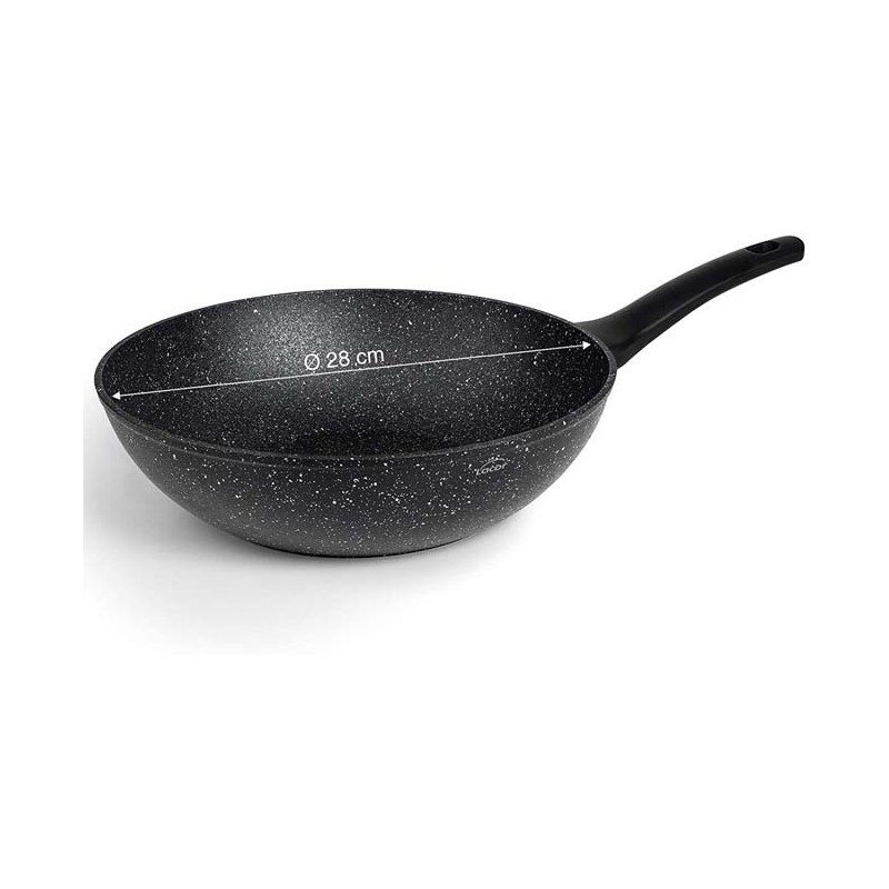LACOR Sartén Wok Antiadherente, Ø28cm, Negro