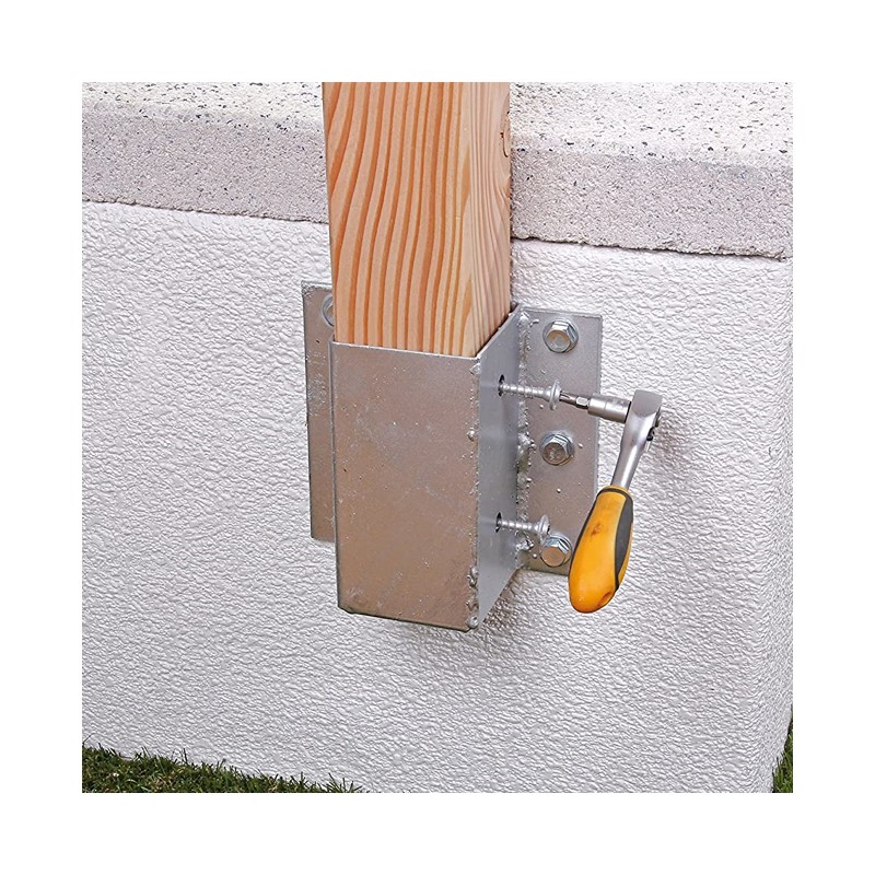 Anclaje Para Poste De Estructura De Madera