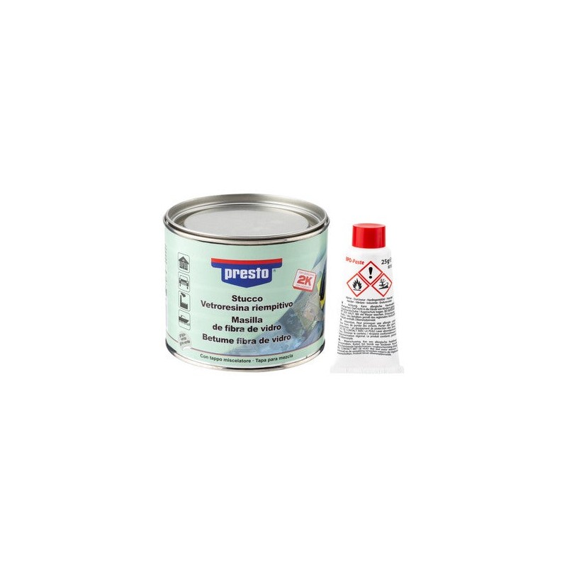Two-component fiberglass putty 250 gr