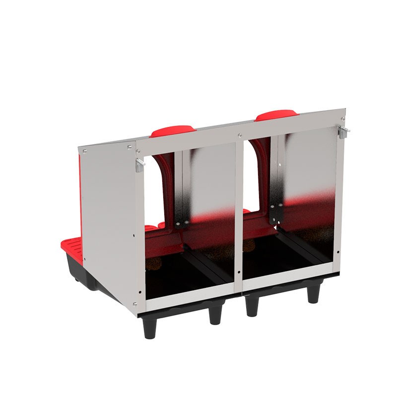 Pollaio da interno 2 zone 52x45x48 cm