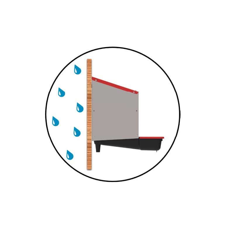 Galline ovaiole 4 reparti 56x47x123 cm con gambe