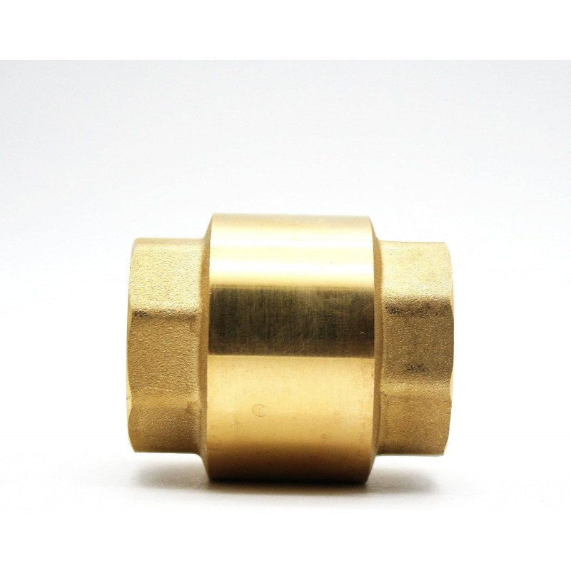 1 1/4" brass check valve. Prevents the flow of water from returning ...