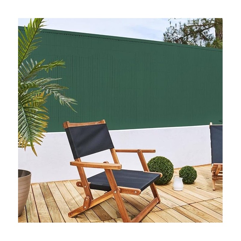 Dunkelgrünes PVC-Abdeckrohr 1 x 3 Meter, doppelseitig für Gärten und ...