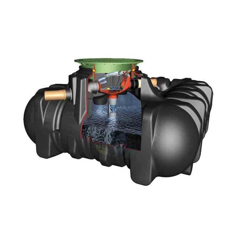 Shallow polyethylene tank 1500 liters