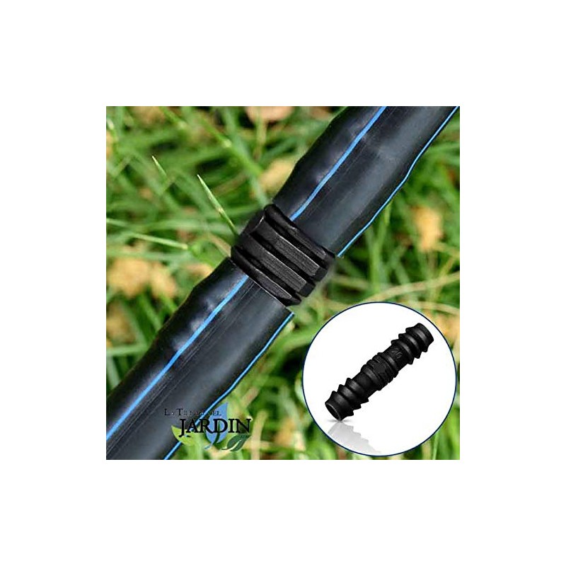 Drip Irrigation Pack 16mm: 50 tea + 50 elbow +50 link + 10 cap. Color black