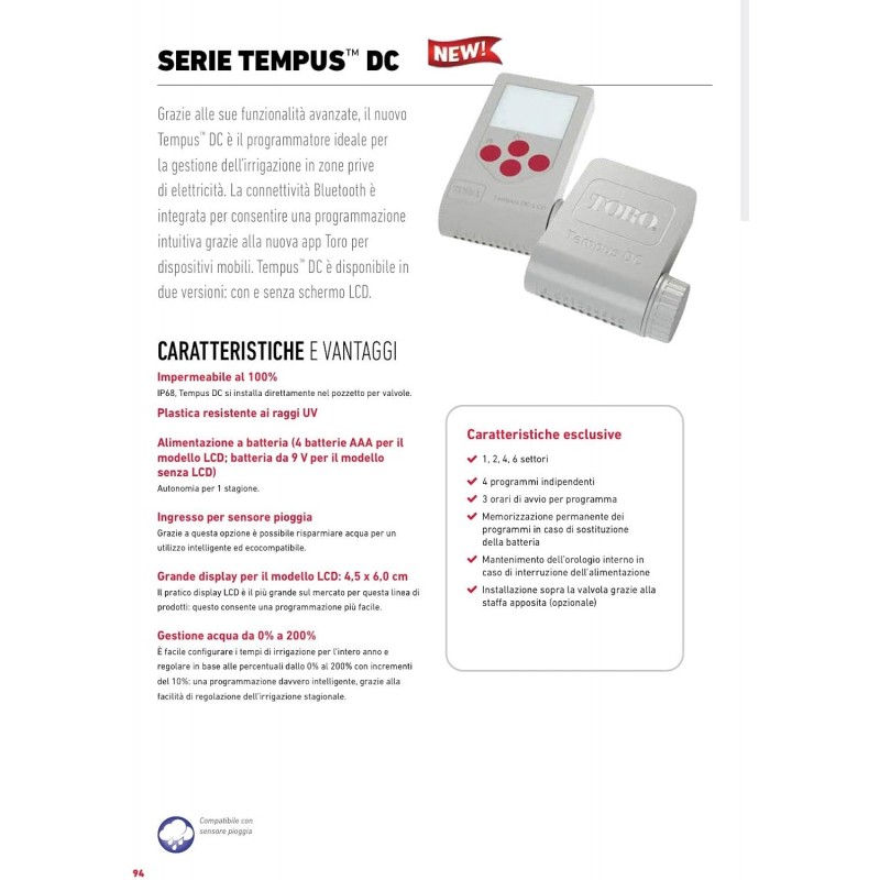 Tempus DC Toro battery programmer 4 bluetooth zones and LCD