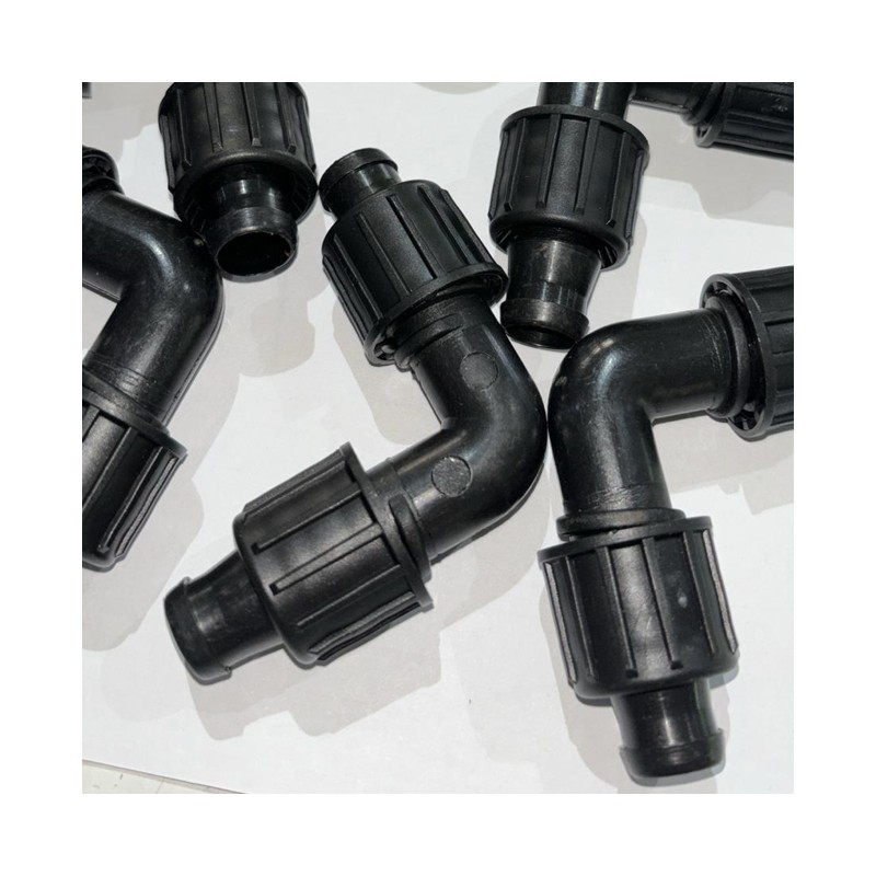 Pack 50 Codo Cinta de Riego por goteo 16mm