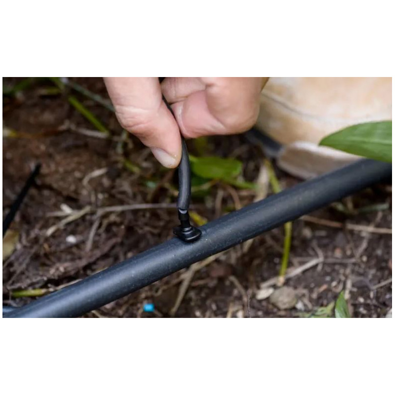 Microtubo flexible 1x3 mm negro. Bobina 200 mts