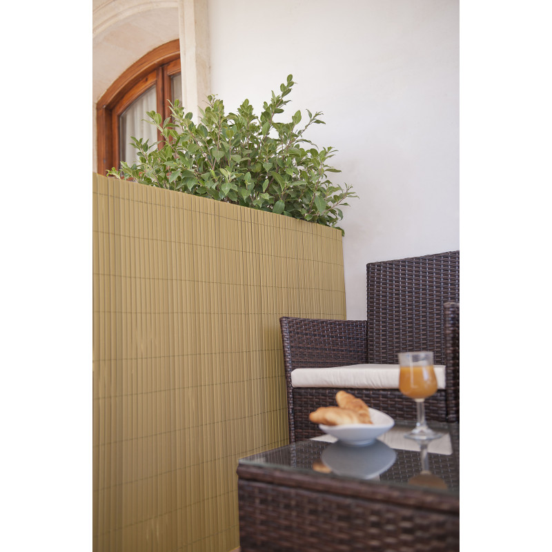 Cerca de PVC natural para terraços e jardins