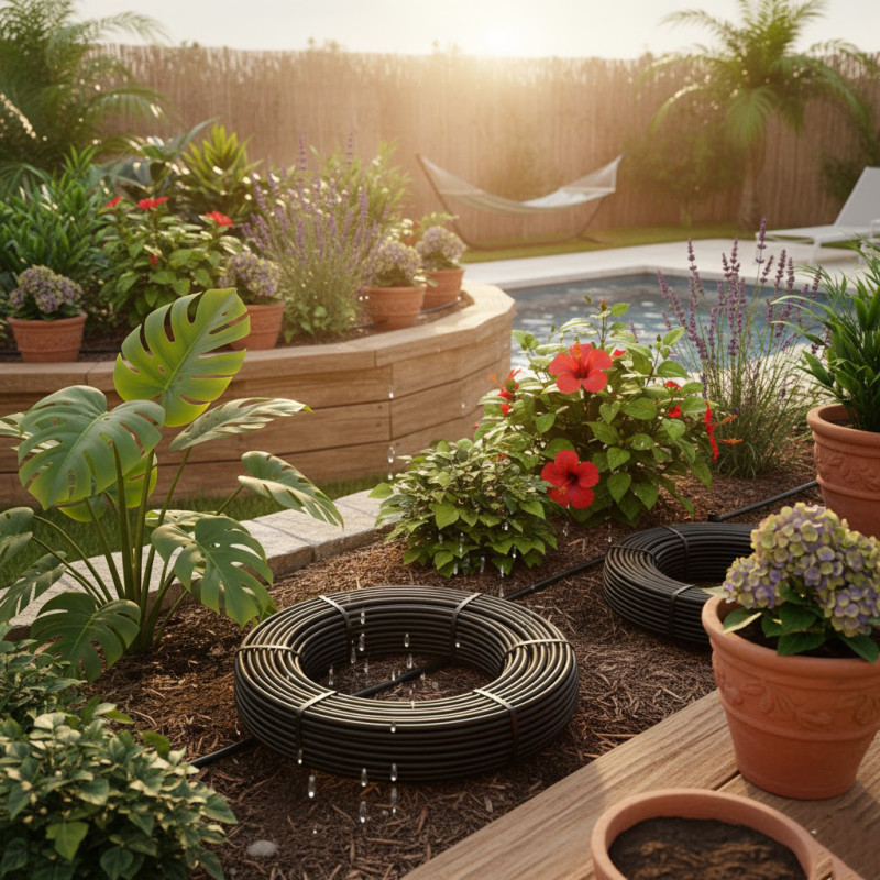 16mm drip irrigation pipe 25cm black, 400 meters