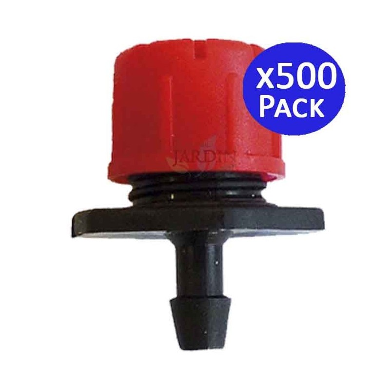 Pack 500 x Adjustable red dripper 0 to 70 liters/hour ADJUSTABLE ...