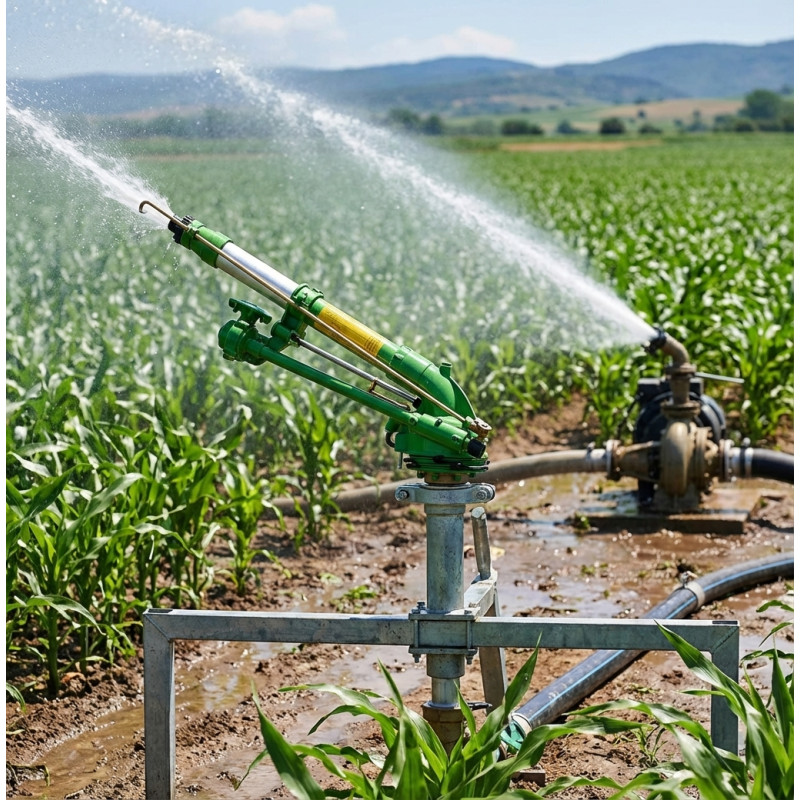 Adjustable Klicker irrigation cannon 25 to 57.5 meters. Pressure 2 to 7 ...