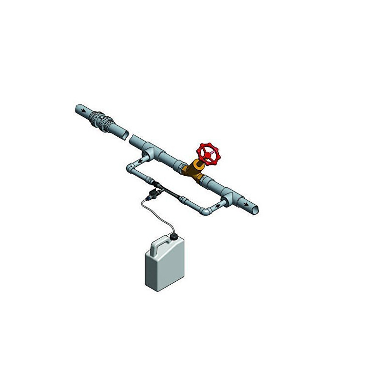 25Ø 3/4" fertilizer venturi injector adjustable and with flow meter