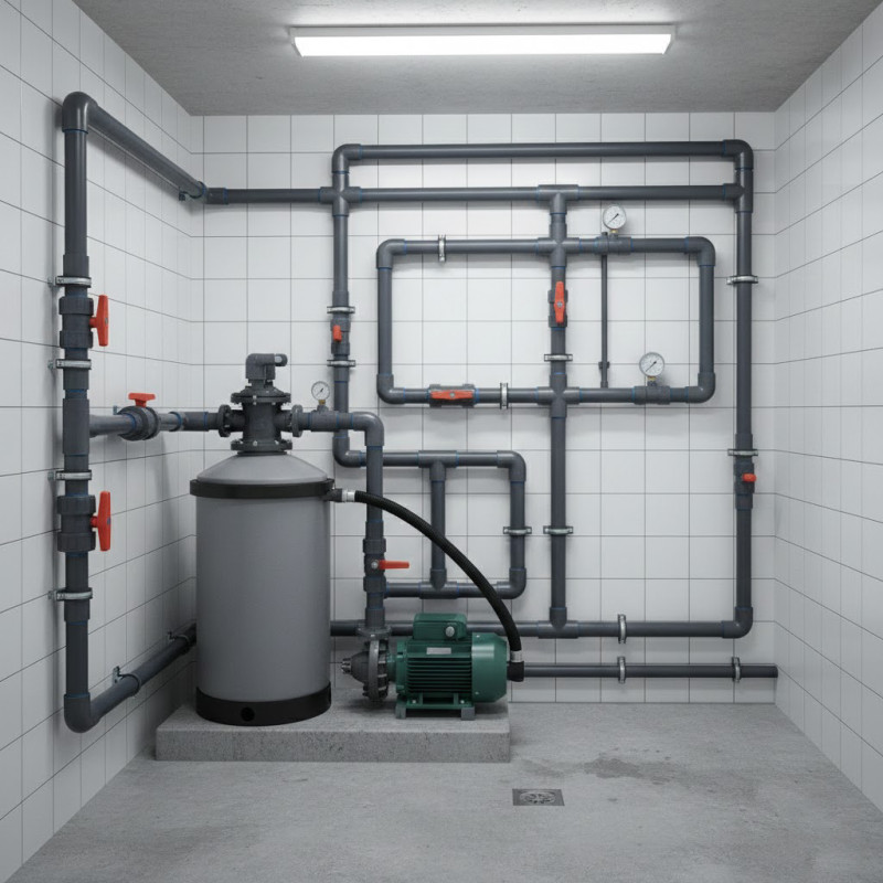 50mm glue-in ball valve for PVC pipe. Maximum pressure 10 bar. For use ...