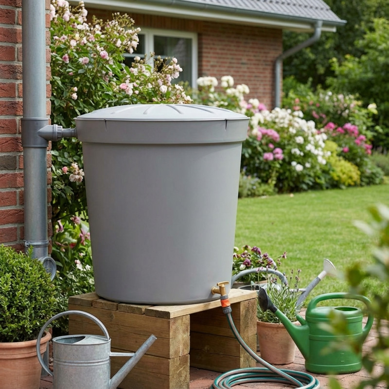 300L Graf Polypropylene Water Tank with Lid + Tap