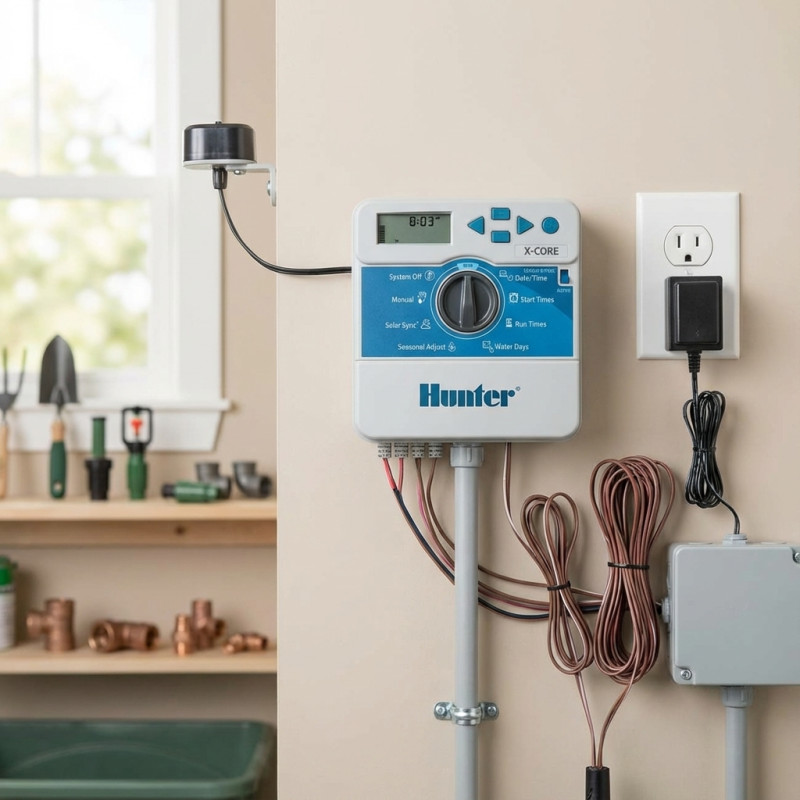 Hunter XCore 8 zone indoor irrigation controller