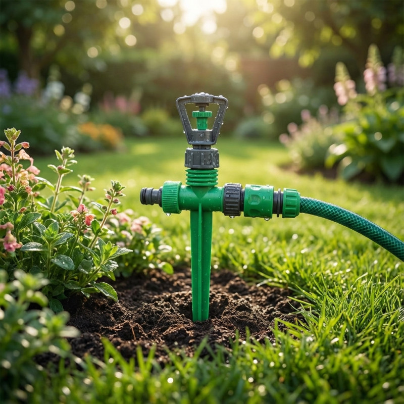 1/2" sectorial agricultural sprinkler kit + sprinkler holder spike