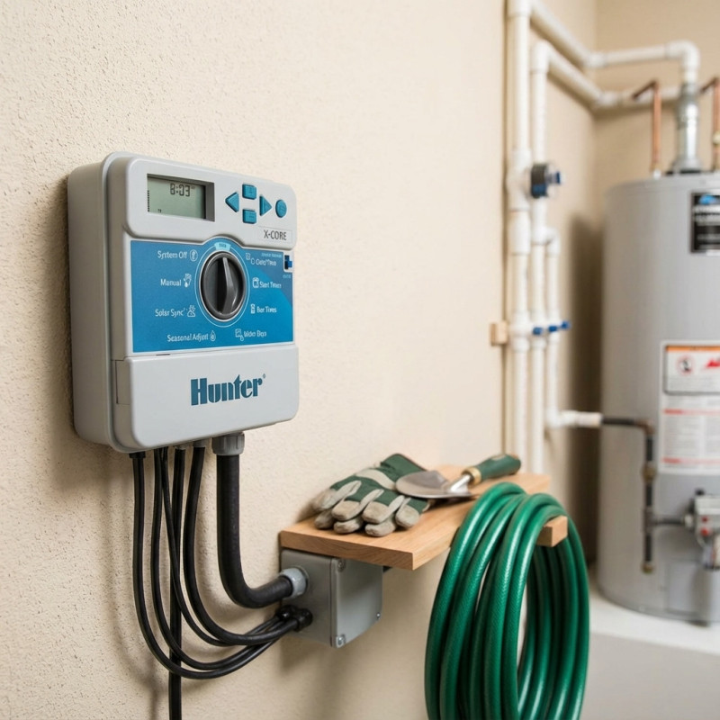 Hunter XCore 8 zone indoor irrigation controller