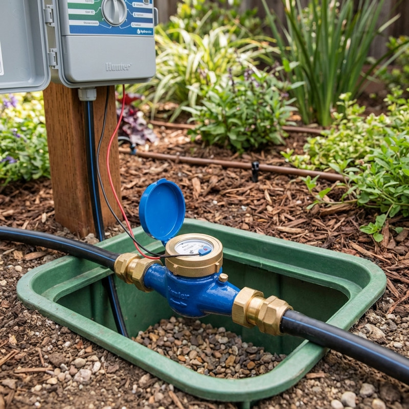 Hunter 3/4" DN 20mm Hydrawise Water Meter Flow Meter