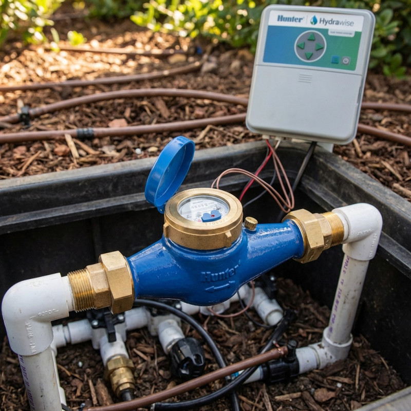 Hunter 2" DN 50mm Hydrawise Water Meter Flow Meter