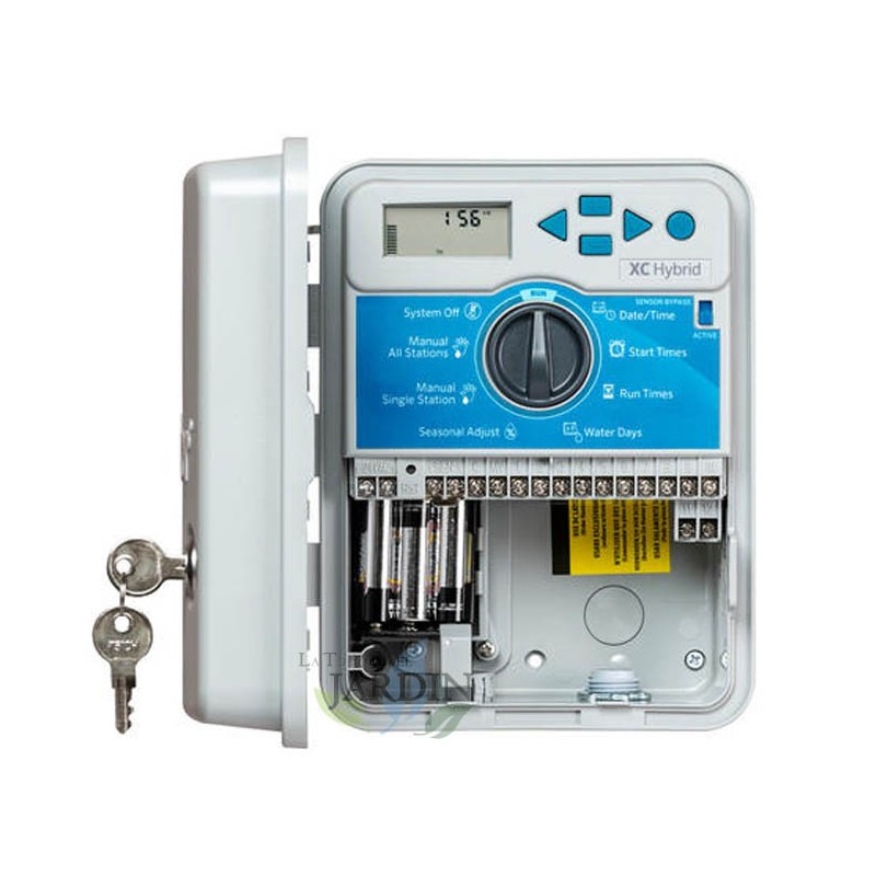 Programador de riego Hunter XC Hydrid 6 zonas exterior