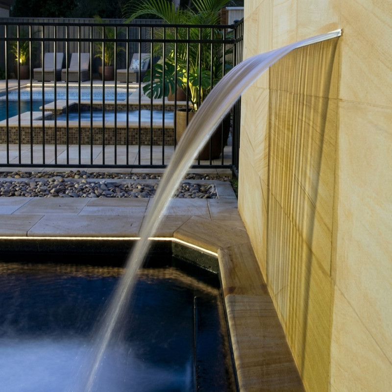 Cascada de Agua Piscina para Empotrar en Pared 300 mm | Juego de Agua